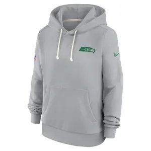 Nike Seattle Seahawks Rivalries Collection Sideline Dri-fit Nfl Pullover Hoodie - Grey