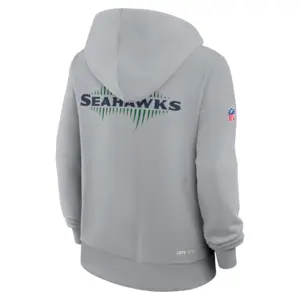 Nike Seattle Seahawks Rivalries Collection Sideline Dri-fit Nfl Pullover Hoodie - Grey