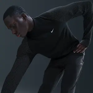 Nike Dri-fit 1/2-zip Running Top With Reflective Accents