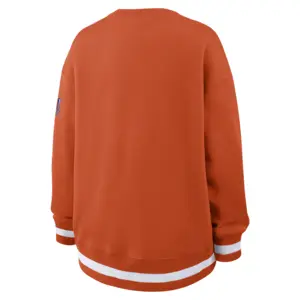 Nike Clemson Legacy Phoenix College Oversized Pullover Crew - Orange