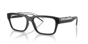 Dolce & Gabbana Rectangle Eyeglasses - Transparent Dark Grey