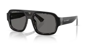 Dolce & Gabbana Full Rim Sunglasses - Noir Sur Gris Havana