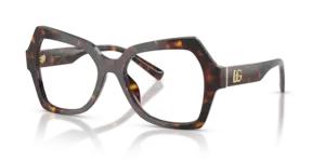 Dolce & Gabbana Full Rim Eyeglasses - Havana