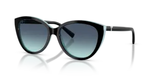 Tiffany & Co. Cat Eye Sunglasses - Noir Sur Bleu Tiffany