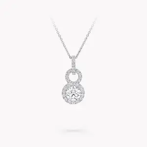 Graff Icon 8 Round Diamond Pendant - Platinum And White Gold