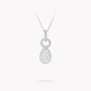 Graff Icon 8 Pear Shape Diamond Pendant - White Gold