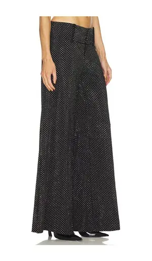 Alice + Olivia Embellished Wide Leg Flare Pants
