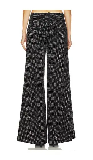 Alice + Olivia Embellished Wide Leg Flare Pants