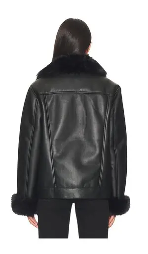 Generation Love Faux Fur Shearling Moto Jacket