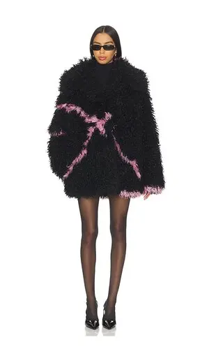 JAKKE Cocoon Faux Fur Coat