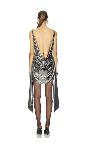 LAQUAN SMITH Metallic Mini Dress