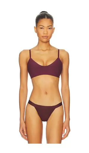 Commando Butter Bralette In Wine - Pinot