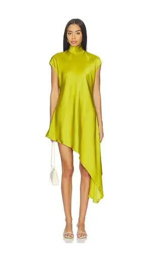 Satin Turtleneck Mini Dresses