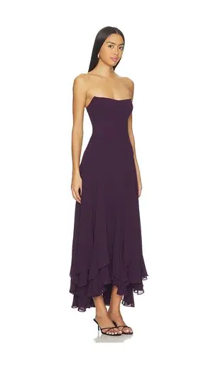Amanda Uprichard Monterey Dress - Black Cherry