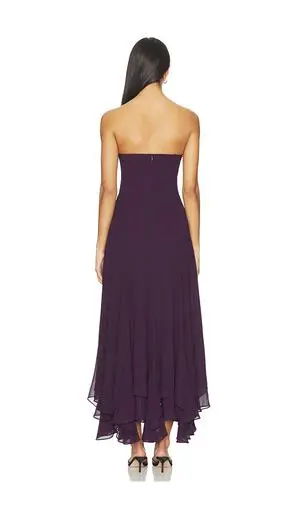 Amanda Uprichard Monterey Dress - Black Cherry