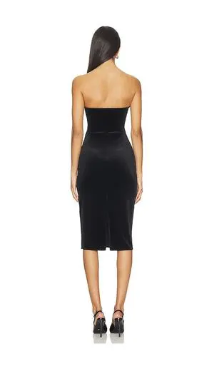 Commando Velvet Strapless Midi Dress