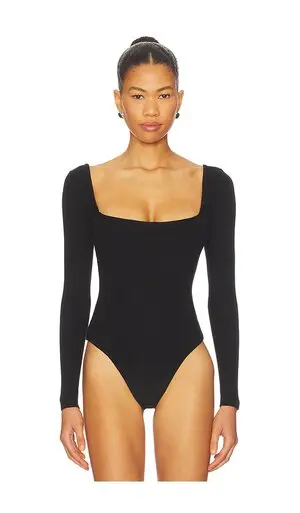ALL THE WAYS Amalia Square Neck Bodysuit