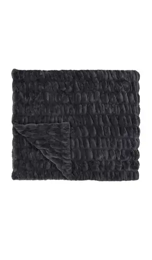 LOLA BLANKETS Lola Original Blanket In Charcoal - Charcoal Grey