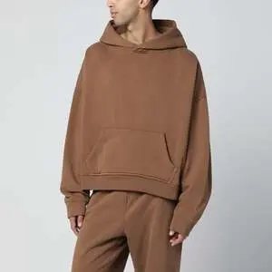 ENTIRE STUDIOS Cotton Hooded Sweatshirt - Beige