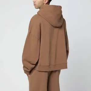 ENTIRE STUDIOS Cotton Hooded Sweatshirt - Beige