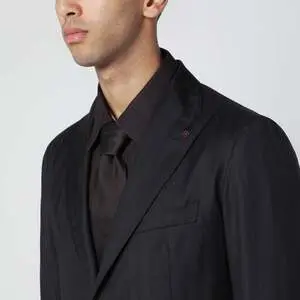 Tagliatore Striped Single-breasted Wool Suit - Brown
