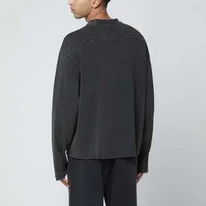ENTIRE STUDIOS Washed Long-sleeve Top - Black