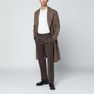 Tagliatore Wool-cashmere Blend Double-breasted Coat - Brown