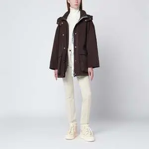 Herno Short Parka - Brown