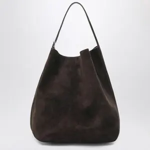 TOTÊME Suede Tote Bag - Brown