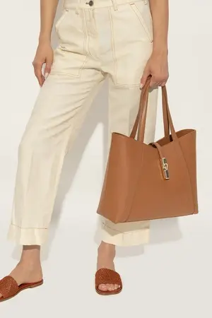 Furla Goccia Large Handbag - Brown
