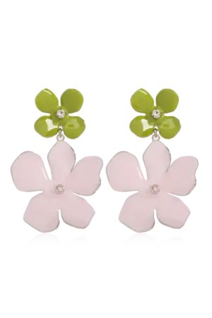 Marni Floral Motif Earrings - Multicolour