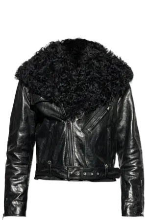 Alexander McQueen Shearling Coat - Black