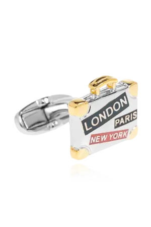 Paul Smith Cufflinks With Suitcase Motif - Silver