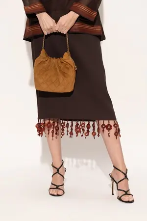 Tory Burch Fleming Mini Shoulder Bag - Brown