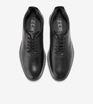 Cole Haan Zerøgrand Eon Plain Toe Oxfords - Black-gray Pinstripe