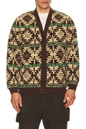 BEAMS Boa Jacquard Cardigan