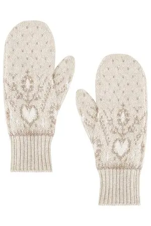 Khaite Christel Mittens - Ecru Multi