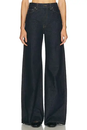 Khaite Dane Wide Leg Jeans - Benson