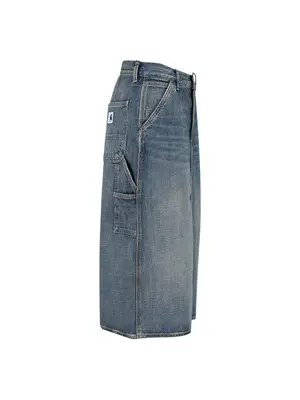 Carhartt Work In Progress Single Knee Midi Skirt - Blue