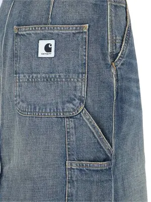 Carhartt Work In Progress Single Knee Midi Skirt - Blue