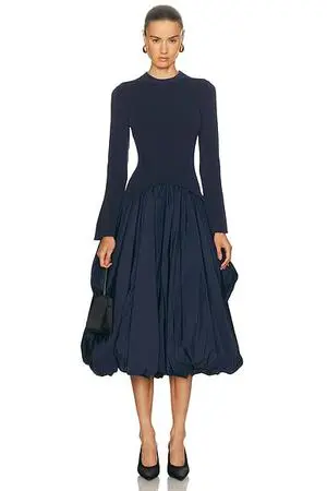 Simkhai Kenlie Long Sleeve Midi Dress - Midnight