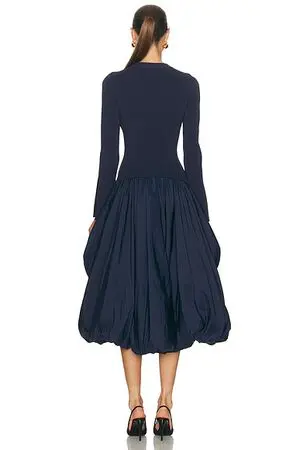 Simkhai Kenlie Long Sleeve Midi Dress - Midnight