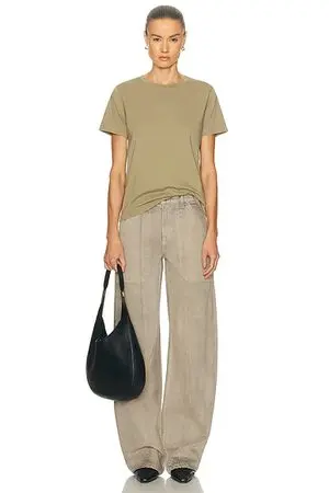 GRLFRND Small Tee A Premium Cotton Essential - Light Olive