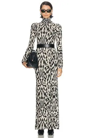 Brandon Maxwell Camille Turtleneck Dress