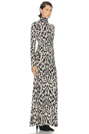 Brandon Maxwell Camille Turtleneck Dress