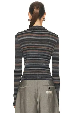 RE/DONE Ribbed Polo Cardigan