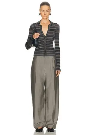 RE/DONE Ribbed Polo Cardigan