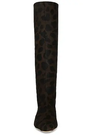 Staud Wally Print Calfhair Boots - Leopard