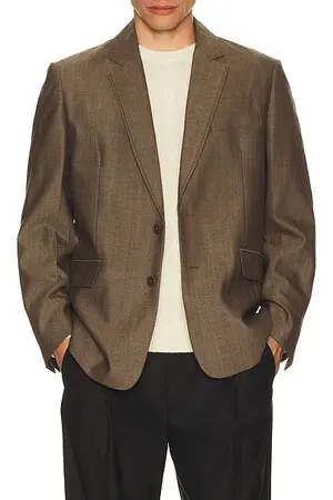 PERCIVAL Grounds Tailored Blazer - Oak