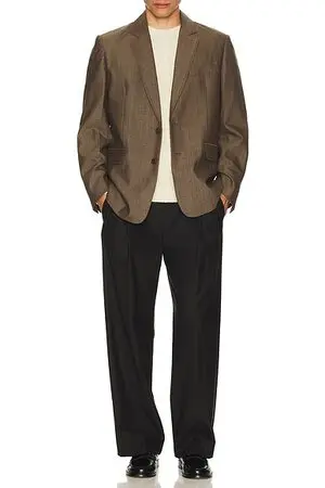 PERCIVAL Grounds Tailored Blazer - Oak